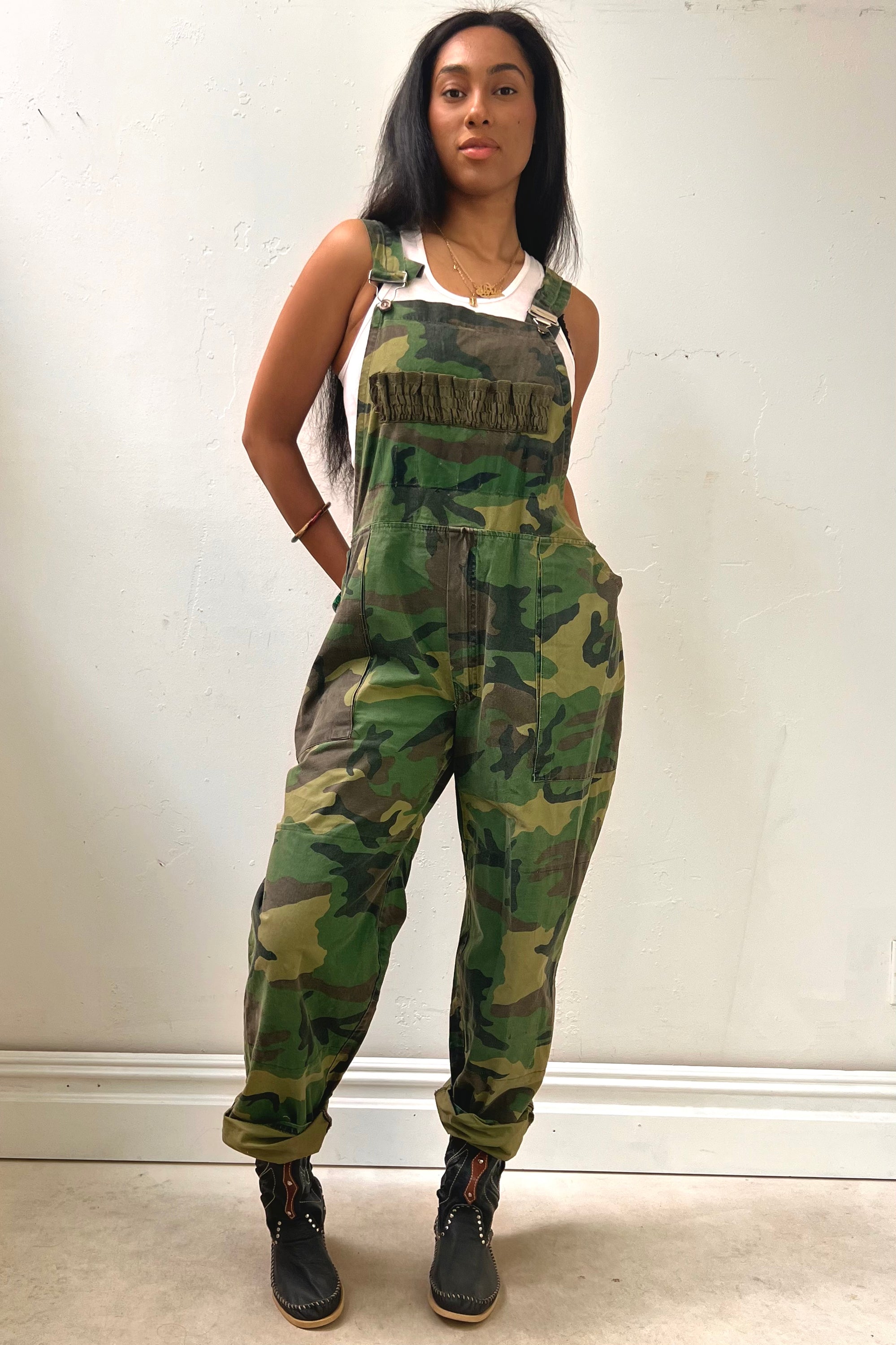 Vintage Camo Overalls Selected by Anna Corinna